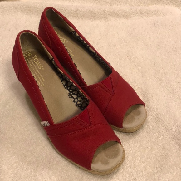 Toms | Shoes | Toms Peep Toes | Poshmark
